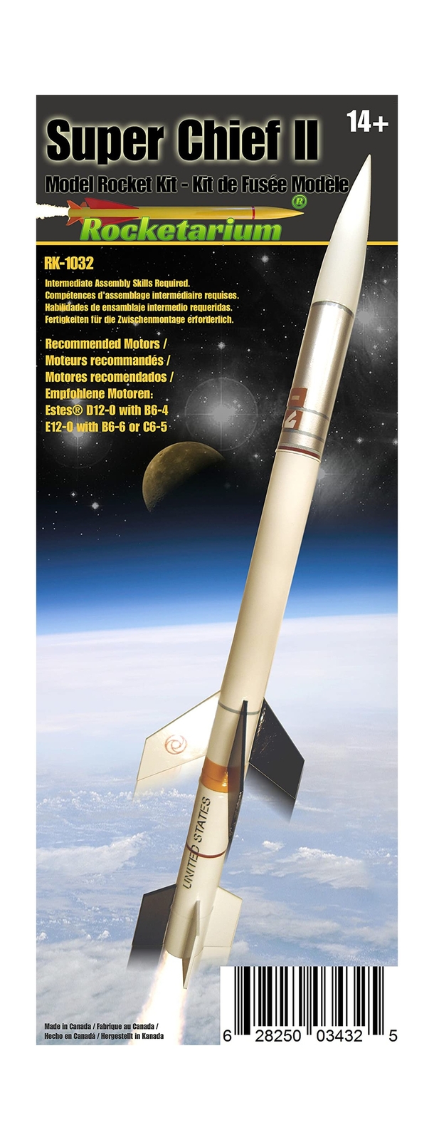 Rocketarium Two-Stage Model Rocket Kit Super Chief II RK-1032 | eBay