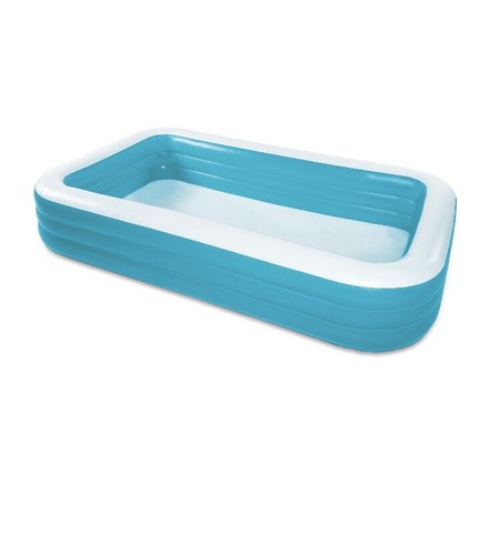 Play Day KB0530000138 120"x72"x22" Rectangular Inflatable Family Pool ...