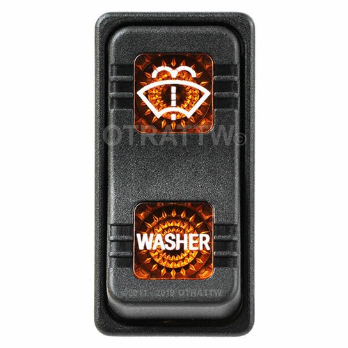OTRATTW Carling Tech Contura X Rocker Switch, Polaris, WASHER, AMBER ...