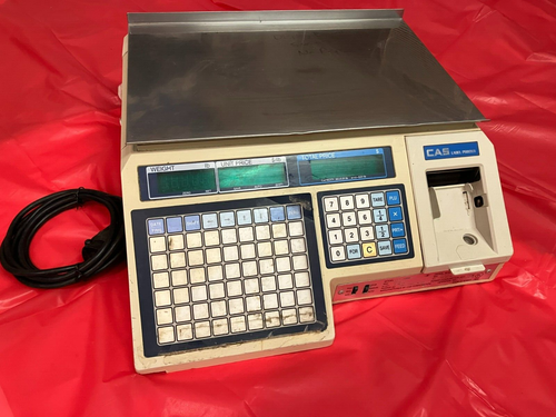 CAS Model LP1000 Label Printing Scale - UL Listed - 30# Max Weigh | eBay