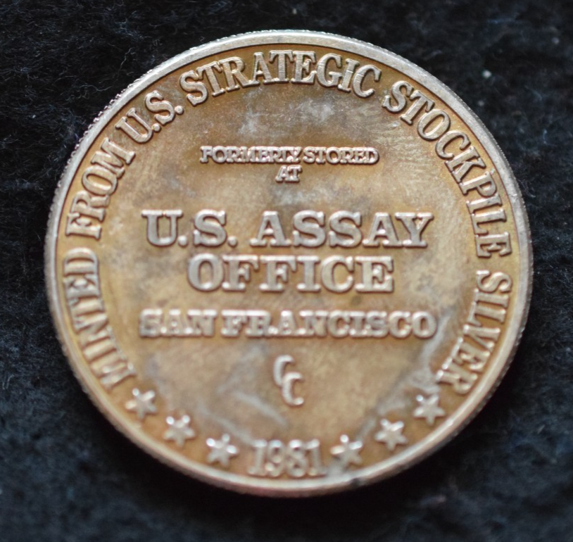 1981 - 1 oz U.S. Assay Office silver round from Strategic stockpile | eBay