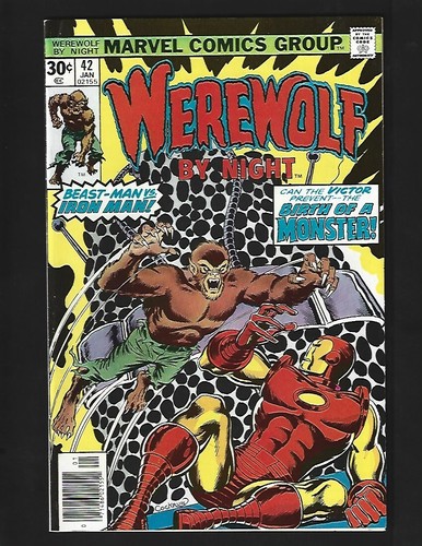 Werewolf By Night #42 VF Cockrum Perlin Iron Man Topaz 1st & Origin Tri ...