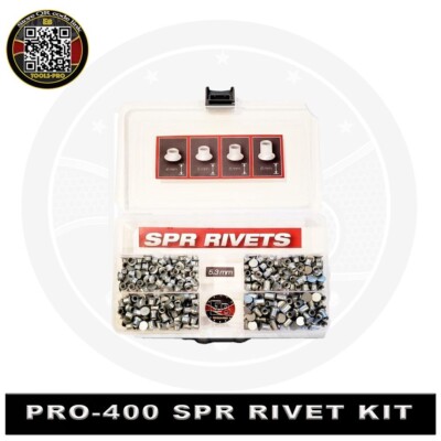 SPR Self Piercing Rivet Kit Includes 400pcs 5.3x4mm - 5.3x5mm - 5.3x6mm ...