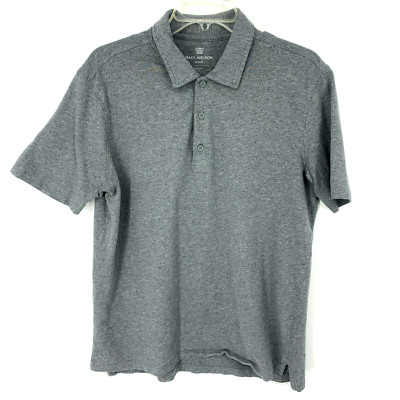 Mack Weldon Mens Polo Shirt Medium For Daily Wear Cotton Gray | eBay