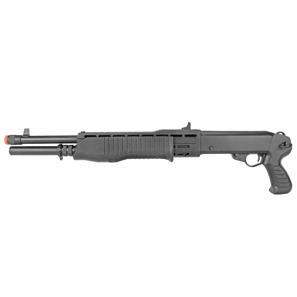 BBTac Airsoft Shotgun Pump Action Spring Loaded Gun M63 Tri Shot Burst ...