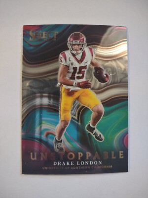 2022 Panini Select Draft Picks Unstoppable- Drake London -#US-DL | eBay