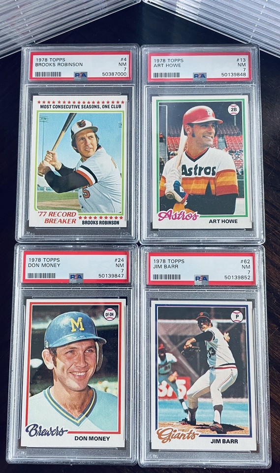 1978 TOPPS BASEBALL PSA COMPLETE YOUR REGISTRY SET CARD LOT OF 13 ALL ...