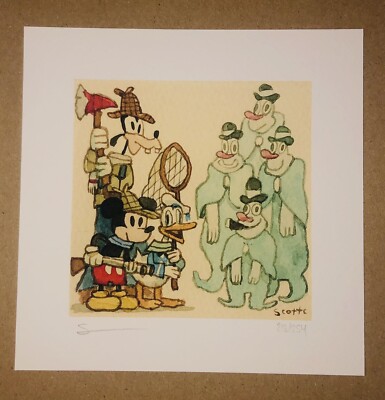 The Ghost Detectives Mickey Mouse Scott C Campbell Great Showdowns ...