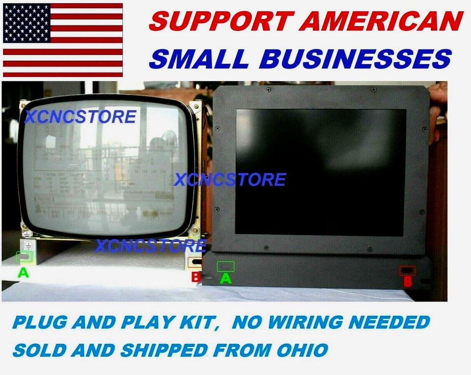 DIRECT LCD MONITOR FOR Mazak T2 M2 MPLUS TPLUS T32B M32B 14IN CRT PLUG ...