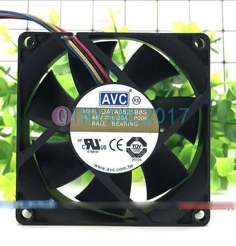 One For AVC DATA0825B8S P006 ZTE equipment special fan 48V 0.20A 8025mm 4pin | eBay