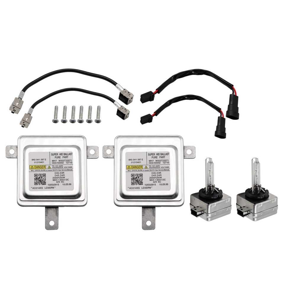 2x For Audi VW Xenon Ballast & Bulb HID Light Control Unit Module ...