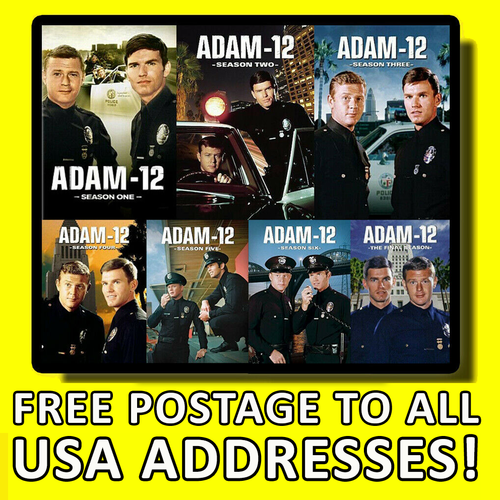 Adam-12 Adam 12 Complete Series Season 1-7 1 2 3 4 5 6 7 DVD SET SEALED ...