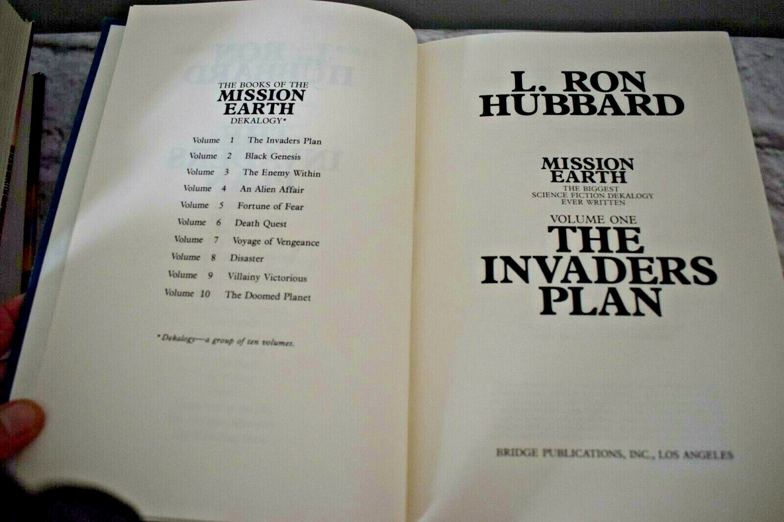 Mission Earth Series L Ron Hubbard Books 1-5 First Ed. Hardcover ...