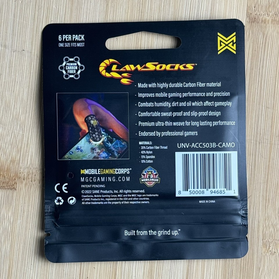 Mobile Gaming Corps Geo Camo ClawSocks 6 Pack Phone Gaming Finger ...