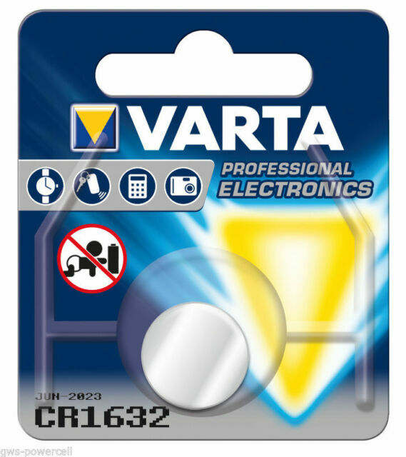 2 Pcs VARTA Cr1632 Professional Electronic 3v Lithium for sale online ...