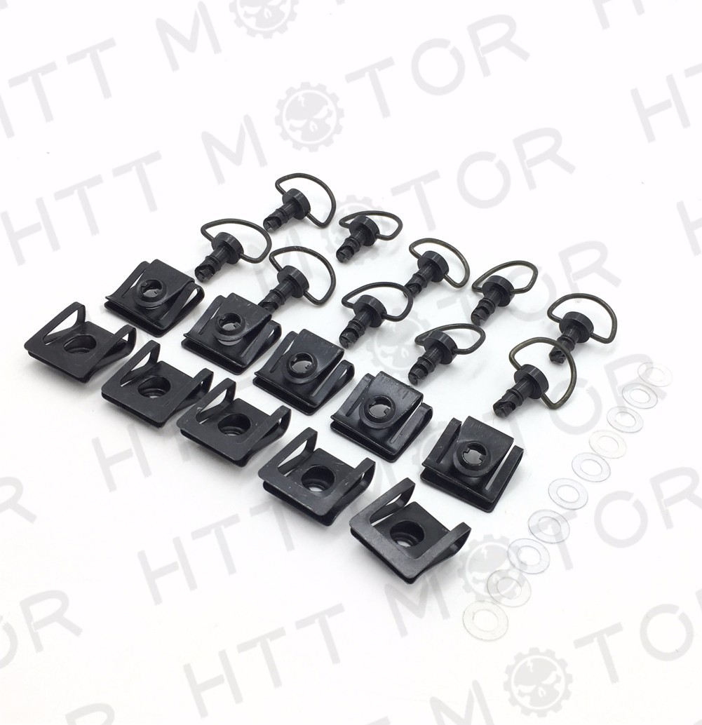 Dzus 15mm Black Quick Release Fasteners Fairing Bolts Studs Quarter ...