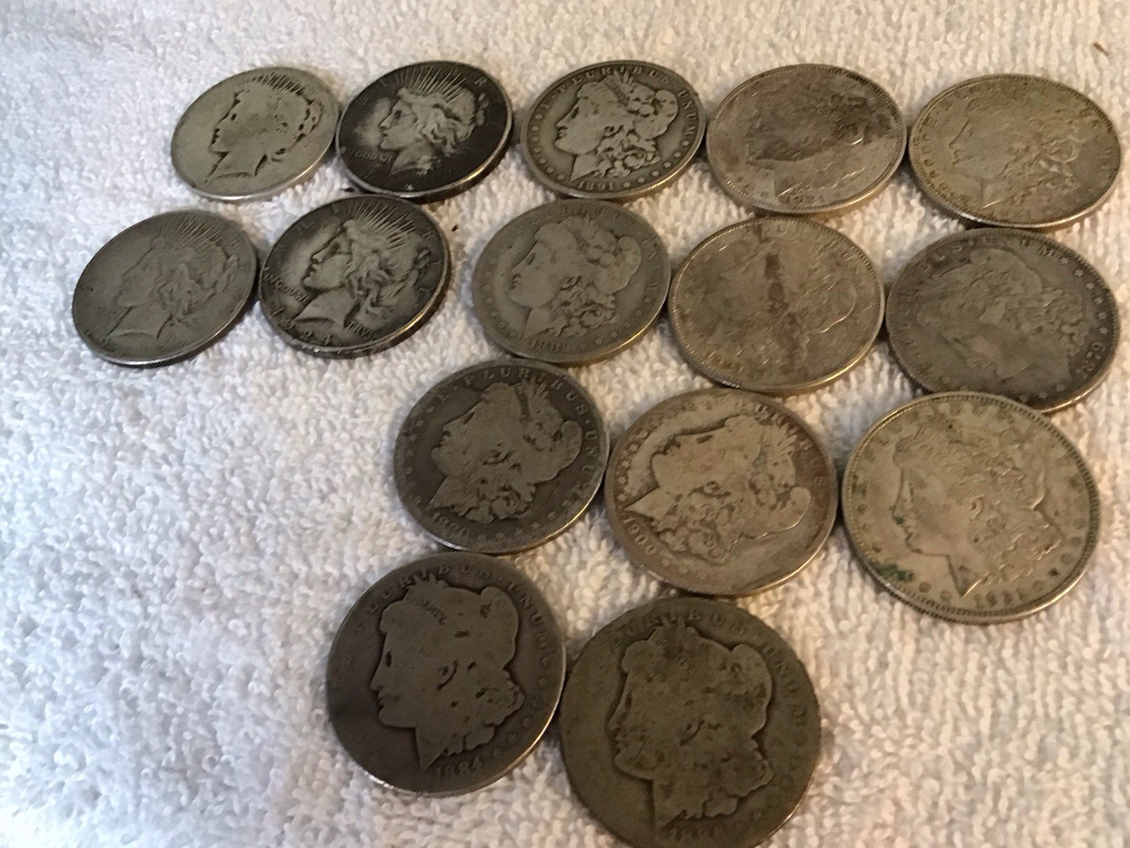 4 Peace 11 Morgan Silver Dollars. Culls | eBay