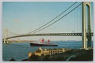 Vintage Verrazano-Narrows Bridge Staten Island Postcard with S.S ...