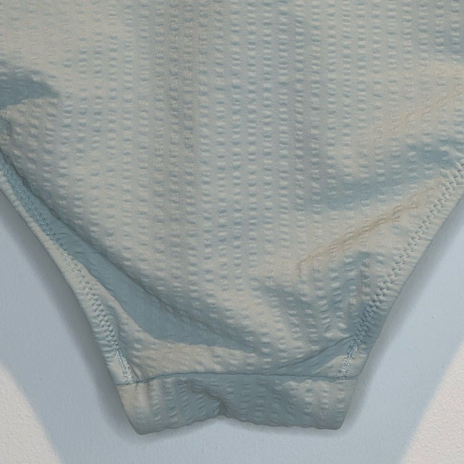 Lululemon Seersucker Waterside High Waist Skimpy Swim Bottom Lt Blue ...