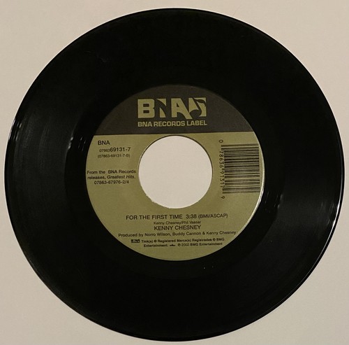 Kenny Chesney " For The First Time / Young " 45 vinyl Country record 7 ...