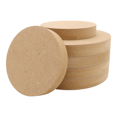 MDF Circles, 100mm, 150mm, 200mm, Circle, Multi Thickness, Craft Blanks ...
