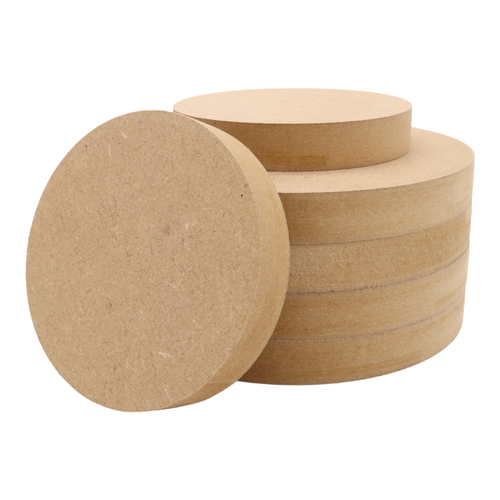 MDF Circles, 100mm, 150mm, 200mm, Circle, Multi Thickness, Craft Blanks ...