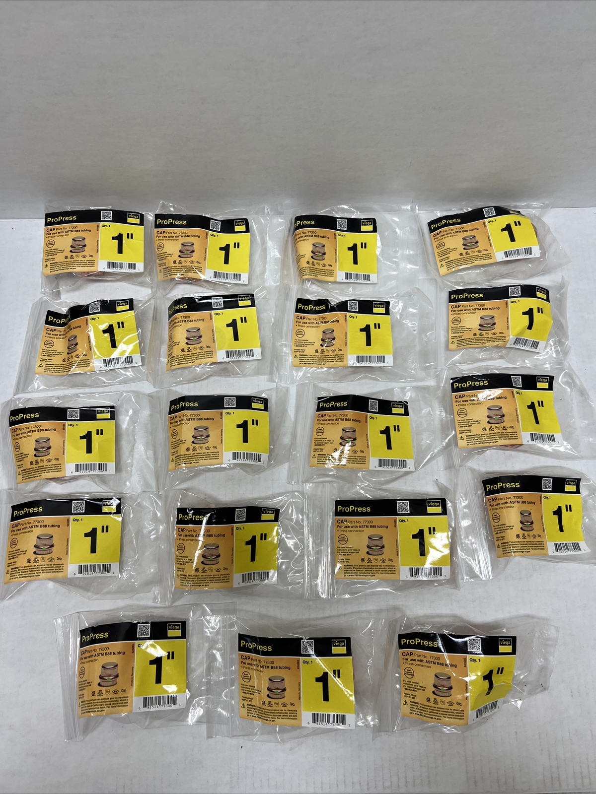 Lot Of 19 Viega Propress 1" Caps, New In Bags | eBay