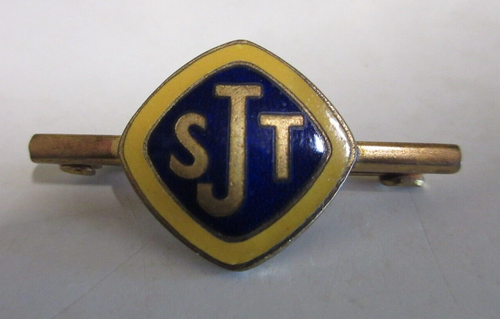 St Joseph's Technical School - Bar Pin - SJT Initials and Logo - Enamel ...
