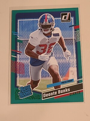 2023 Donruss #376 Deonte Banks Press Proof Green | eBay