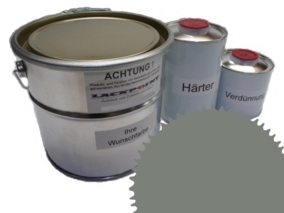 1,75 Liter Set 2K Autolack RAL 7033 Zementgrau Matt kein Klarlack ...