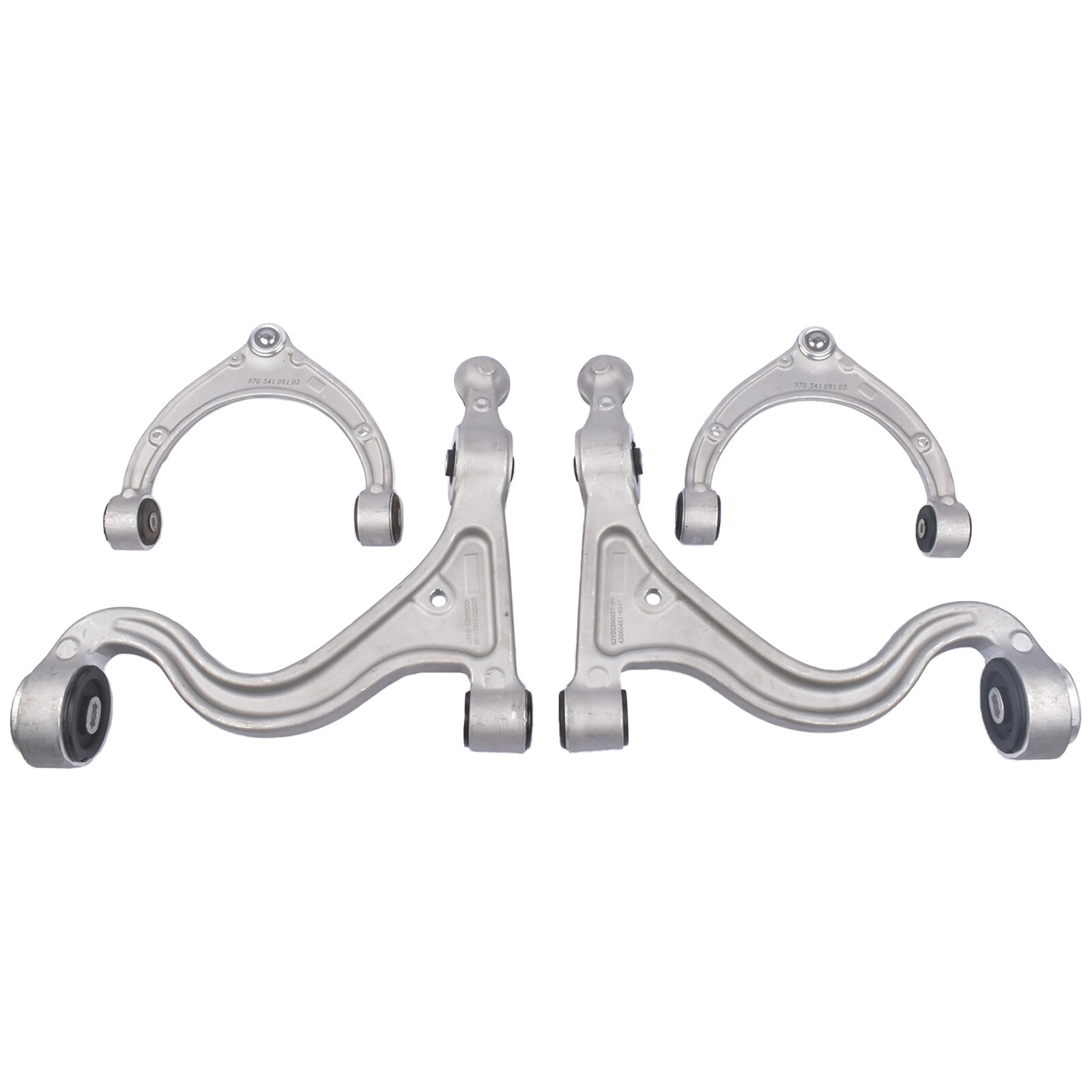 Front Upper Lower Control Arms Set For 2010-2013 Porsche Panamera ...