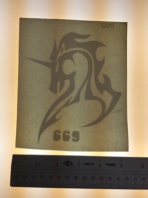 Unicorn Tribal - WHITE - Vinyl Sticker Decal - Y7-2.671 | eBay