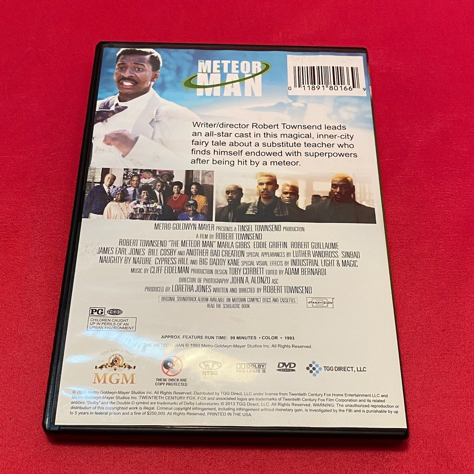 The Meteor Man DVD Tested Works Robert Townsend W Bonus Movie Carbon ...