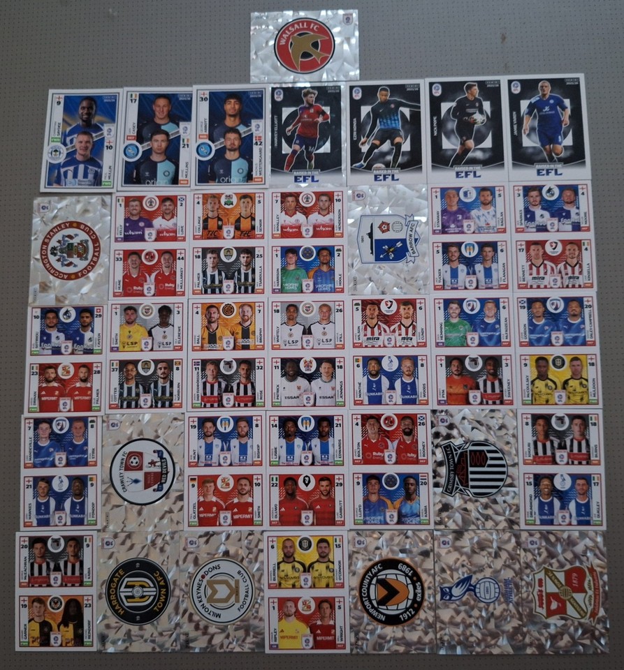 HUGE EFL Panini Sticker Bundle X186 NO Duplicates | eBay UK