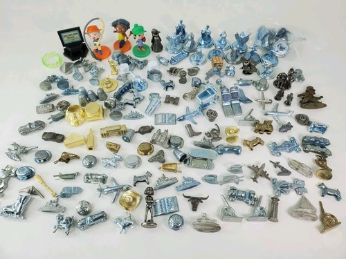 Monopoly Token Lot Giant Rare Tokens From.collectable Sets + Golds And ...