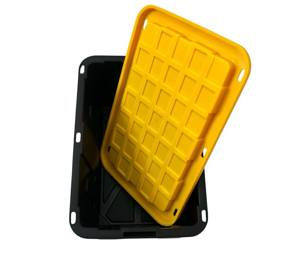 Lowes Lowe's Teeny Totes, X-Small, .38 Quarts, Black Tote W/Yellow Lid ...