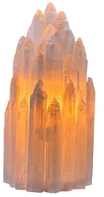 Moonlight Selenite Lamp Natural Crystal Light for Relaxation Salt Rock ...