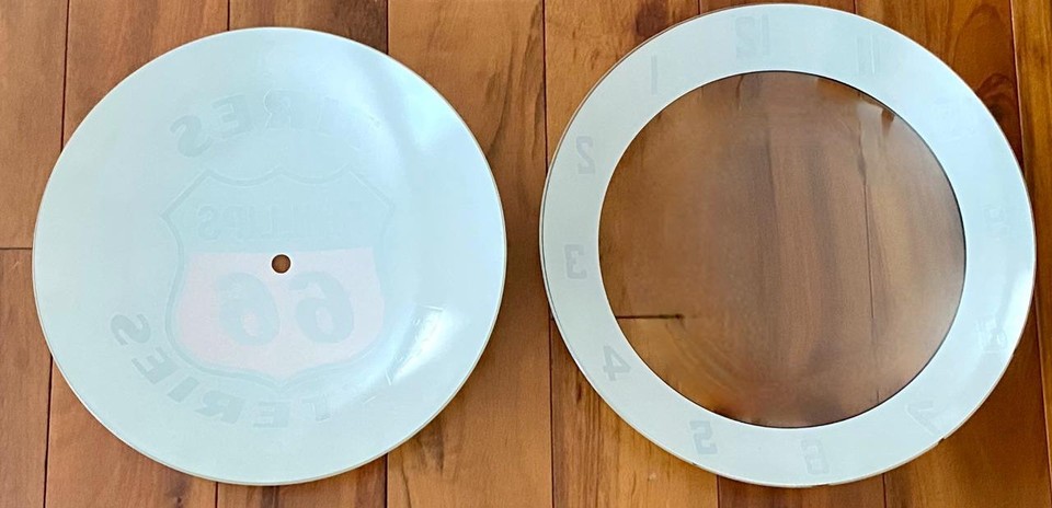 New Phillips 66 Advertising Double Bubble Clock Replacement Lenses | eBay