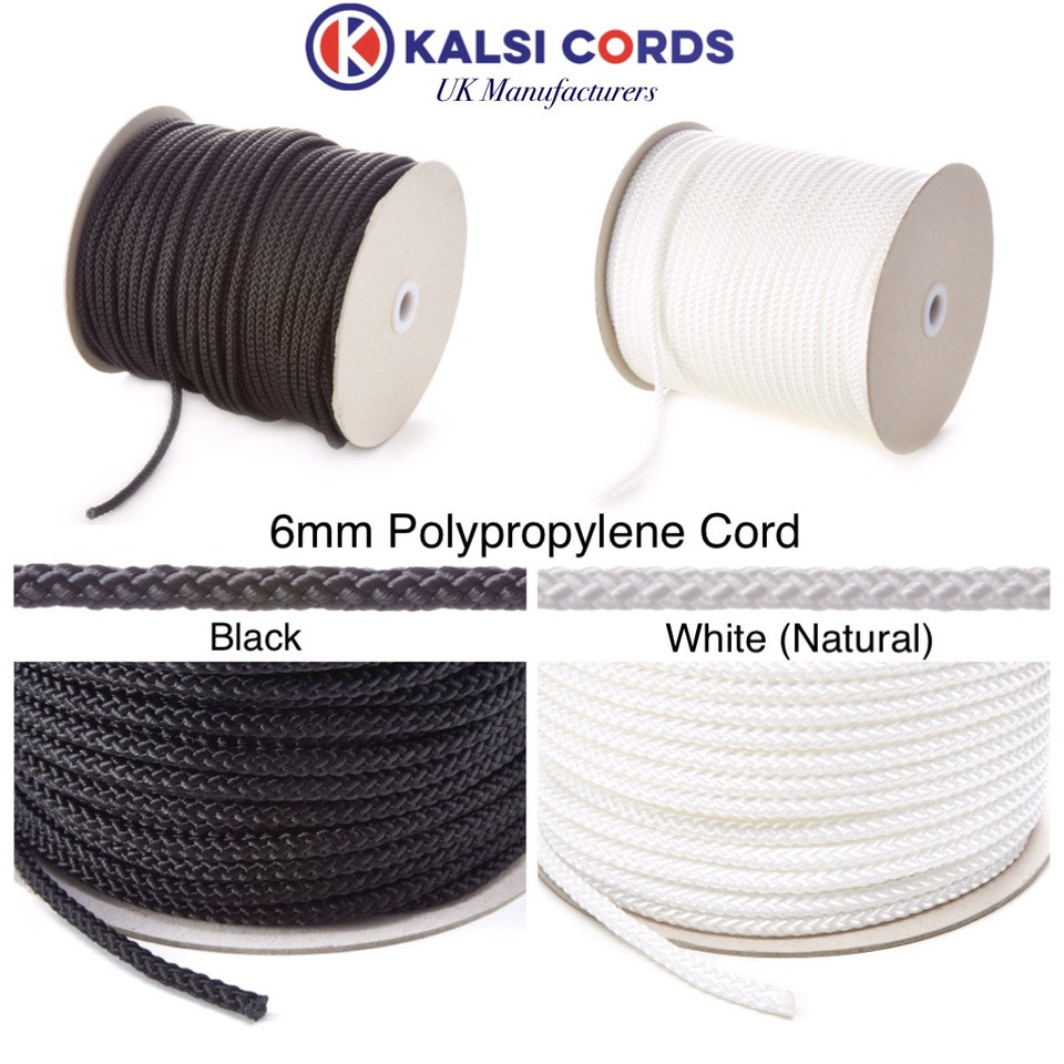 POLYPROPYLENE ROPE BRAIDED POLY CORD STRONG STRING BOATING CAMPING ...