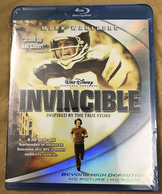 WALT DISNEY Invincible (Blu-ray Disc, 2006) Mark Wahlberg/Football ...