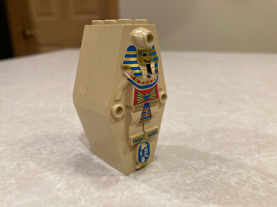 LEGO Adventurers Desert Tan Coffin Lid Embossed Mummy Sarcophagus ...