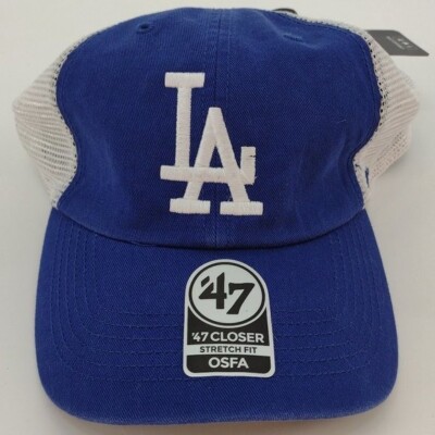 LA Dodgers OSFA Stretch Fit 47 Brand Mesh Back Trucker Cap | eBay