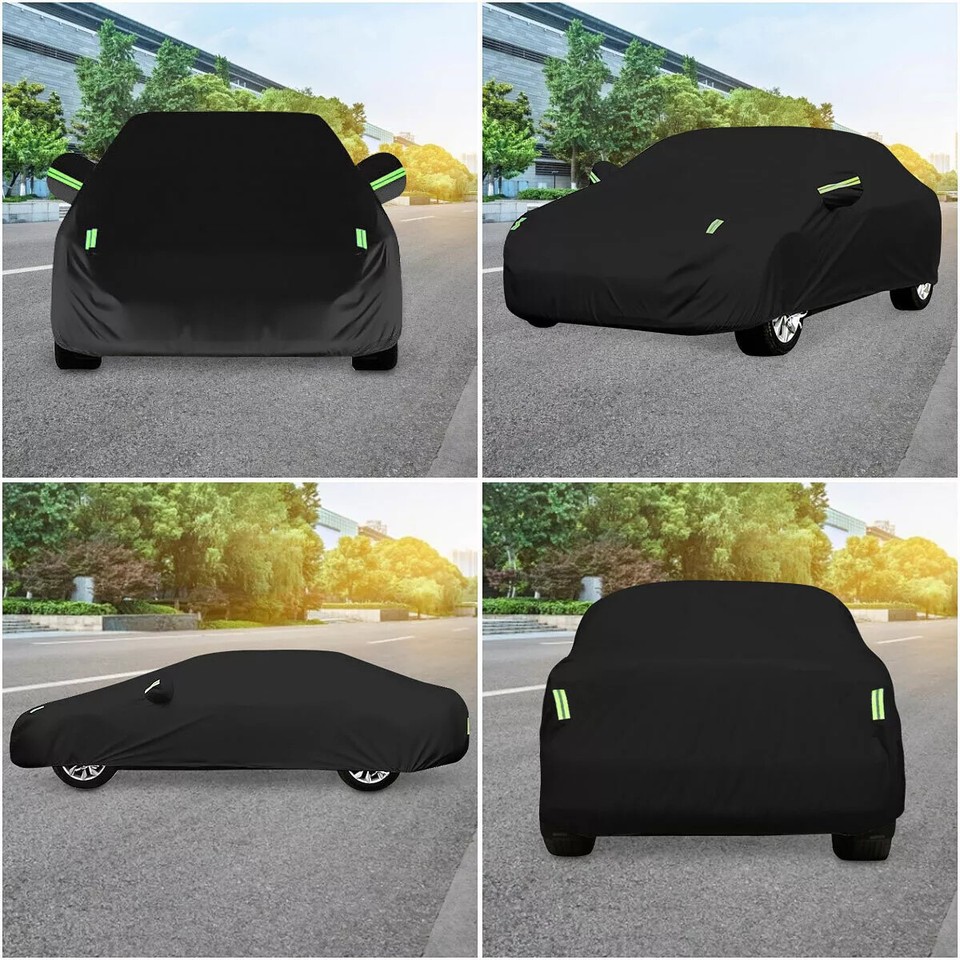 S/L/XL/XXL Heavy Duty Waterproof Car Cover Rain Snow UV Full Protection ...