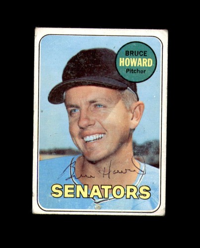 Bruce Howard Hand Signed 1969 Topps Washington Senators Autograph | eBay