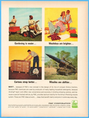 1964 FMC Bolens Garden Tractor US Army Pershing Missile San Jose CA ...