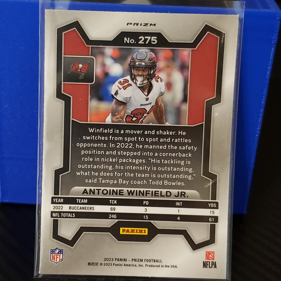 Antoine Winfield Jr. 2023 Panini Red White and Blue Prizm Tampa Bay ...