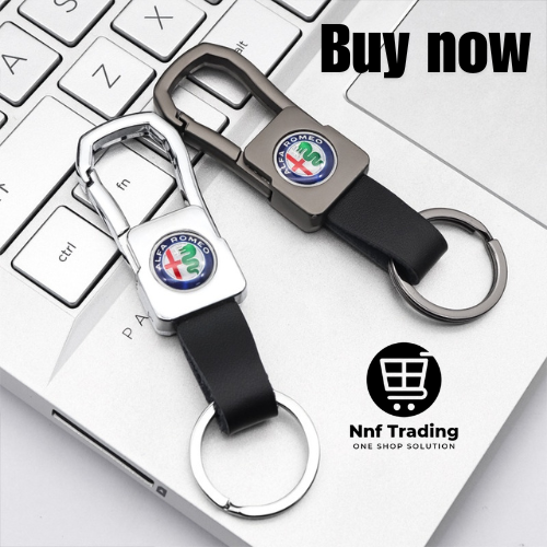 Car Keychain Metal Leather Personality Fashion Pendant Key chain For ...