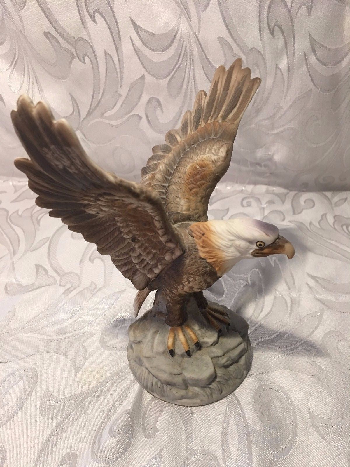 Vintage Signed J Byron Royal Crown Painted Porcelain Eagle Bird | eBay