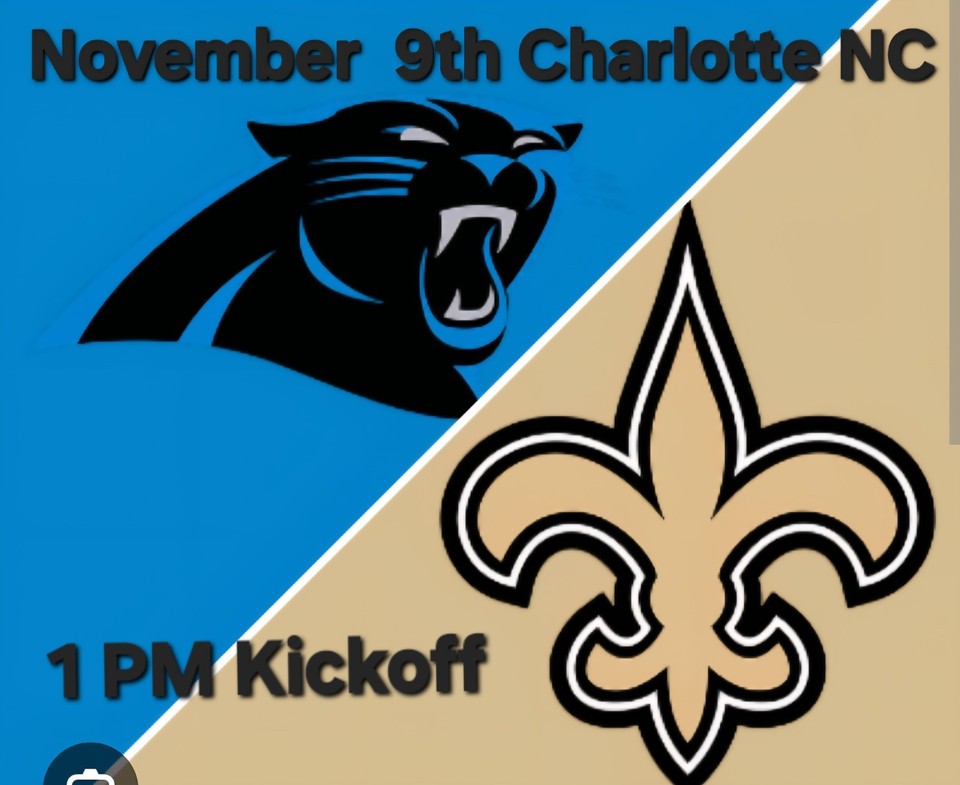 (2) Carolina Panthers vs New Orleans Saints (LOWER LEVEL) | eBay