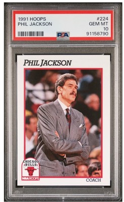 1991 HOOPS #224 PHIL JACKSON BULLS HOF PSA 10 | eBay